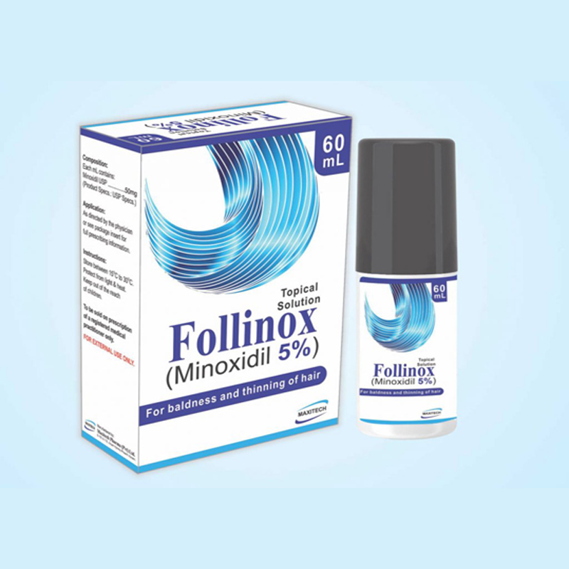 Follinox 5% Topical Solution 60ml – Adeel Medics – Dr. Syed Aqeel Hassan